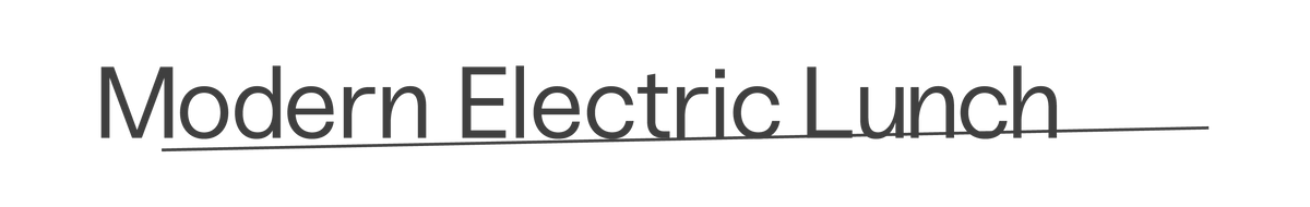 hello. welcome. thank you for coming. – Modern Electric Lunch